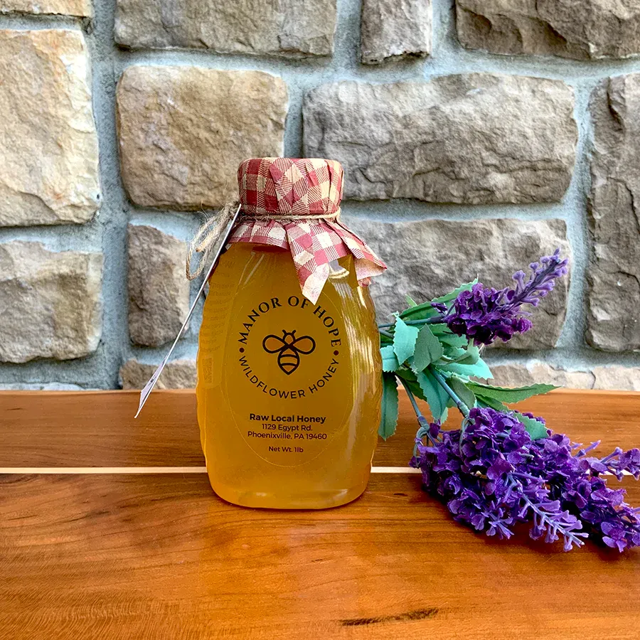 Manor of Hope Wildflower Honey is made in Phoenixville, PA