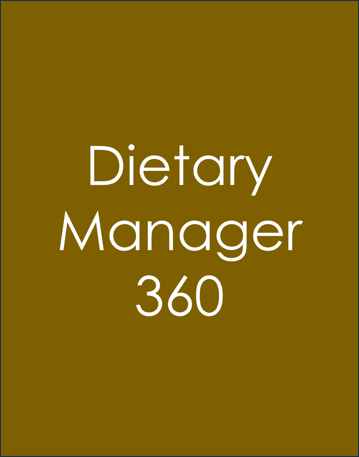 Dietary Manager 360