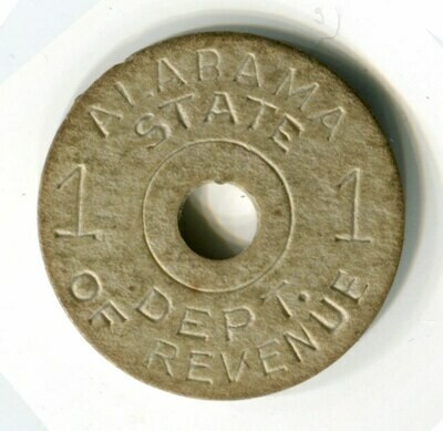 Alabama State Dept of Revenue Sales Tax Token WWII | - USA