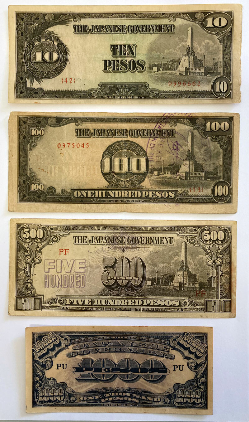 Philippines lot of 13 different notes | Japanese Invasion Money • JIM ...
