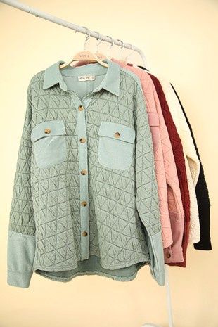 Oversized Quilted Shacket Jacket