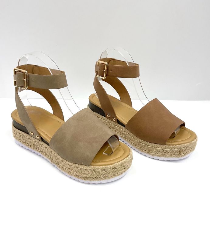 One Band Espadrille Wedge