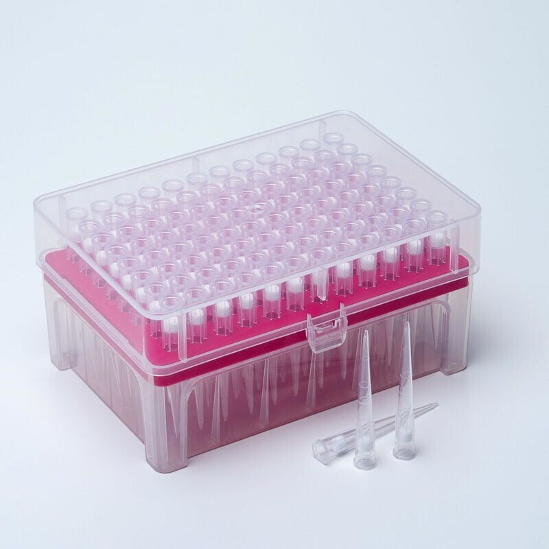 Filter Tips-100uL Pipet tips (96 PCS/Rack, 100 Racks/Case)