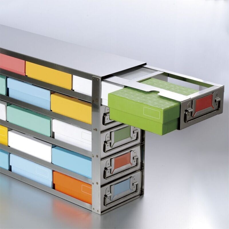 CryoKING Side Access Drawer Freezer Racks (16 Boxes) 1 Piece/Case