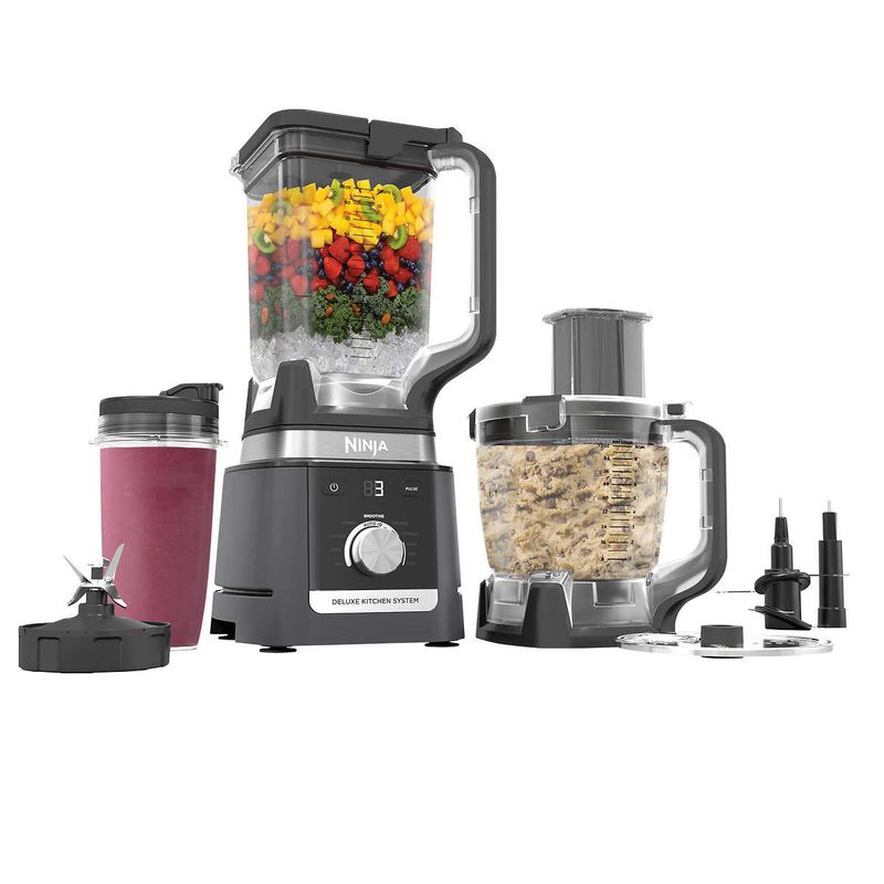 Ninja Deluxe Kitchen System with 2.6 L (88-oz.) Pitcher, 9-Cup ... Ninja Deluxe Kitchen System with 2.6 L (88-oz.) Pitcher, 9-Cup ...