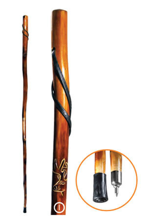 Metal Tip Hiking Stick