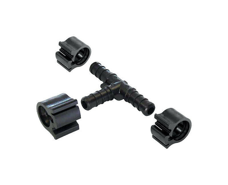Flair-It PEXLock 3/8 in. PEX x 3/8 in. Dia. PEX Tee with Clamps (30831)