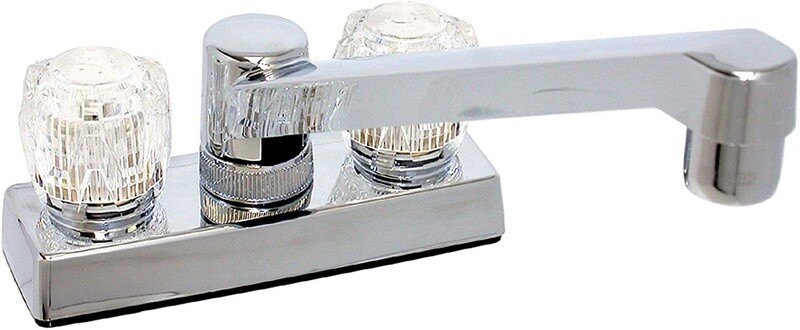 Phoenix PF211305 Hi-Rise 4" Kitchen Ledge Mount Chrome Faucet with ...