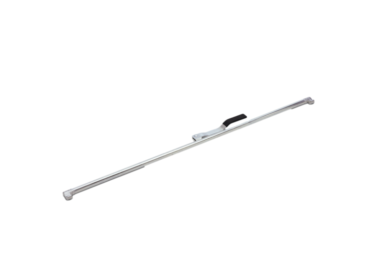 62" Cam Lock Bar & Handle w/Hooks Zinc