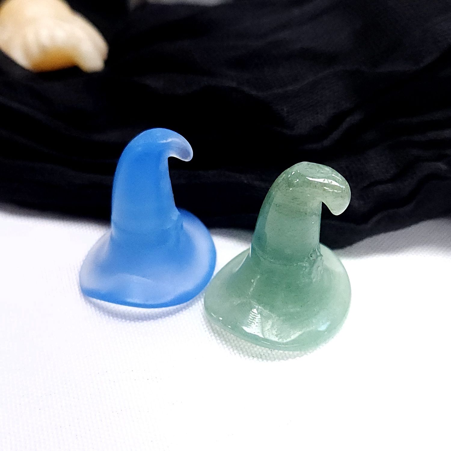 Mini Crystal Witch Hat (1.1″) — aventurine or opalite altar décor ...