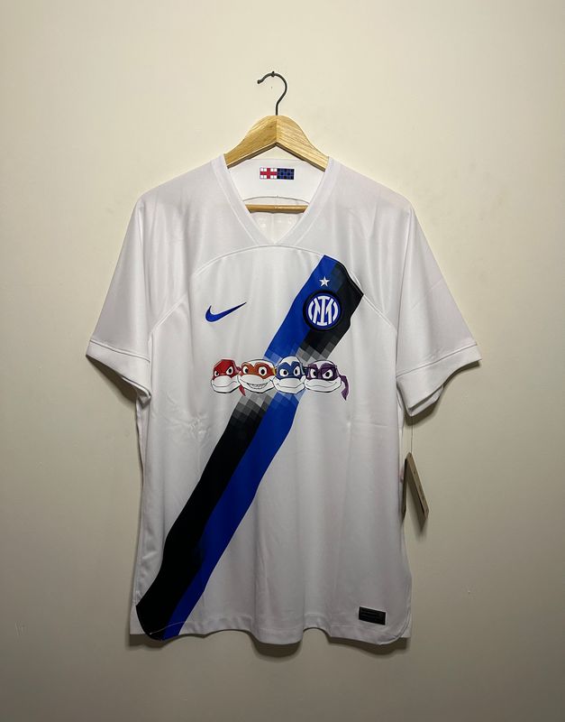 Inter Milan away Teenage Mutant Ninja Turtles limited edition football ...