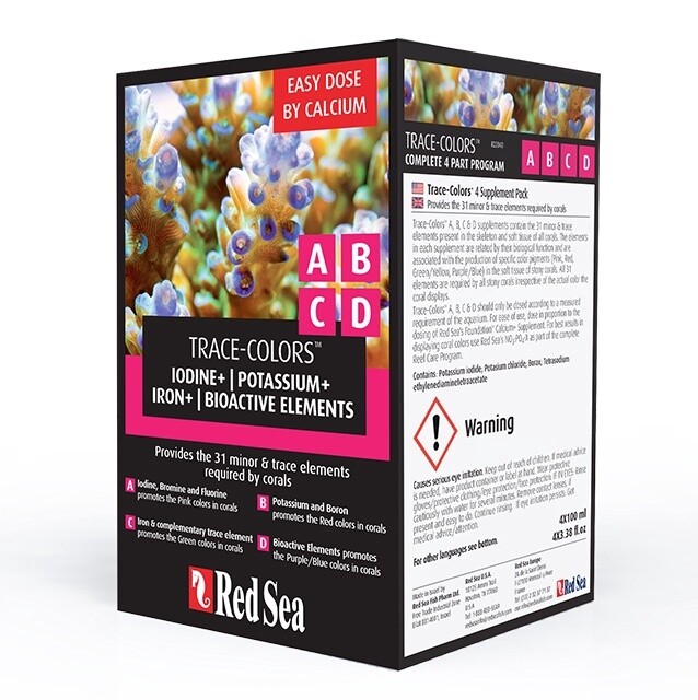 Red Sea Trace Colors ABCD 4x100ml