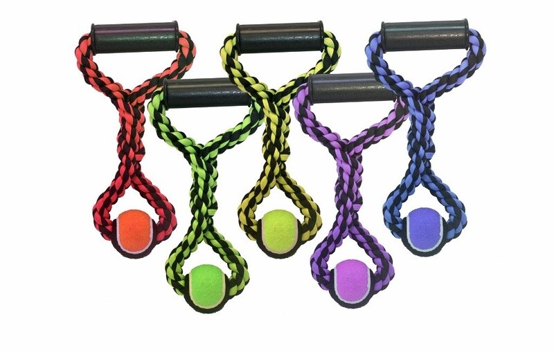 Multipet™ Nuts for Knots™ Rope Tug With Ball Assorted Colors 20"