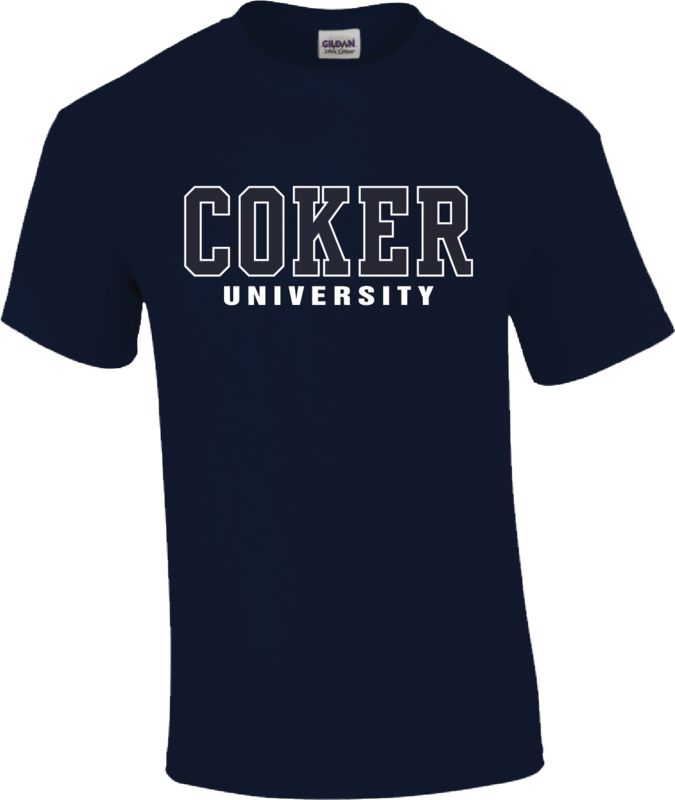 Navy Clear Logo "Coker University" S/S