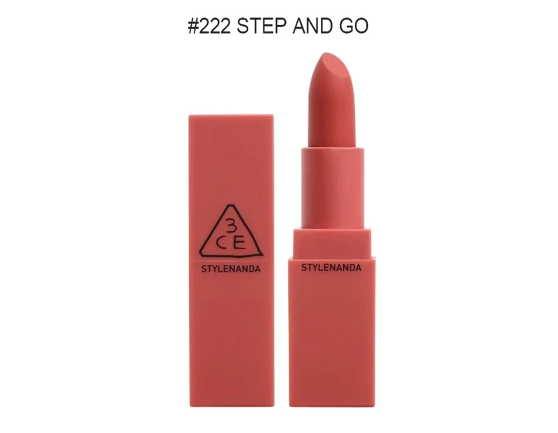 3CE MOOD RECIPE MATTE LIP COLOR 222 Step and Go
