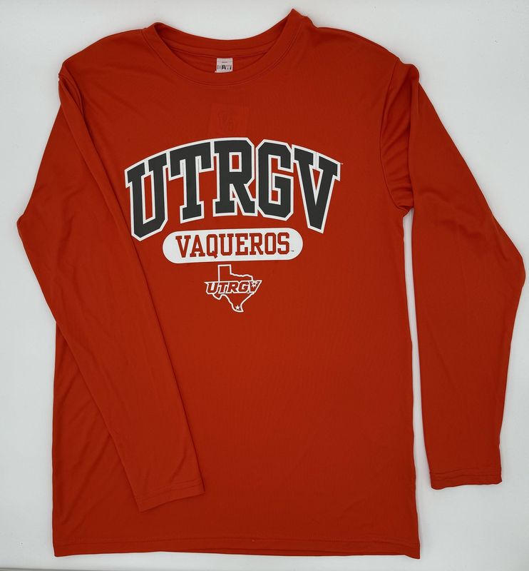 Arched UTRGV Vaqueros L/S DRI FIT Shirt - Orange