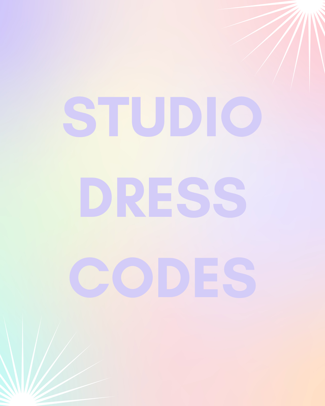 Studio Dress Codes