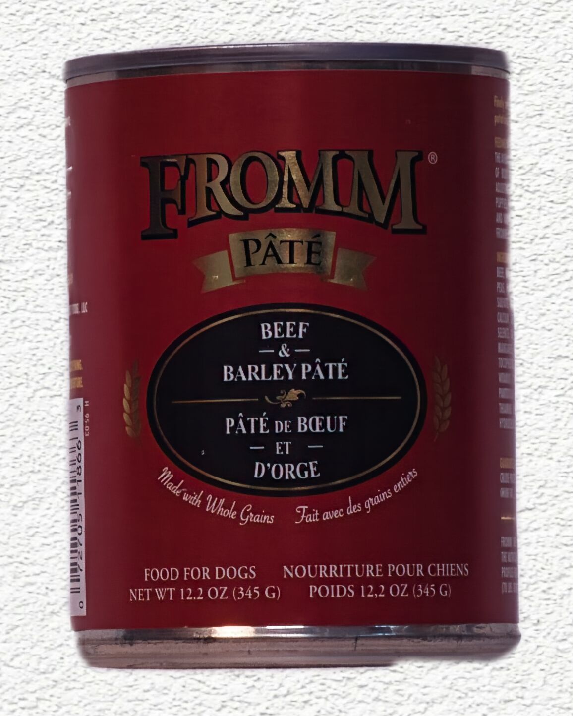 Fromm Gold Beef & Barley Pâté Canned Dog Food, 12.2oz - Store ...