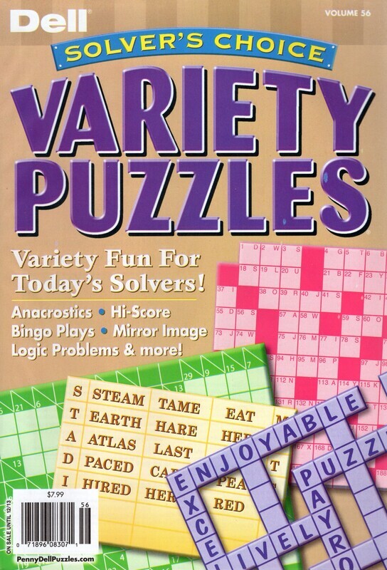 Dell Solver’s Choice Variety Puzzle Vol 56 | Variety Puzzle Books