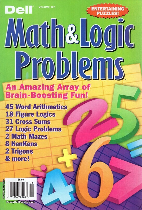 Dell Math & Logic Problems #173 | Math & Logic Puzzle Books