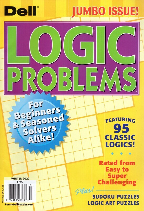 Dell Logic Problems Jumbo Issue #189 | Math & Logic Puzzle Books