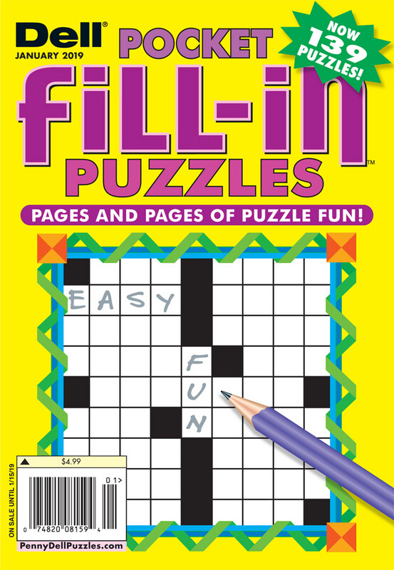 Dell Pocket Fill-In Puzzles | Buy Pocket Fill-In Puzzles