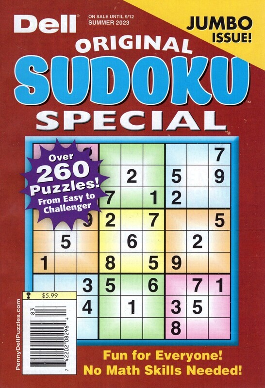 Dell Original Sudoku Special Puzzle Books | Dell Sudoku Puzzle Books