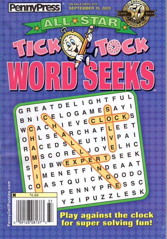All-Star Tick Tock Word Seeks | PennyPress Puzzle Books