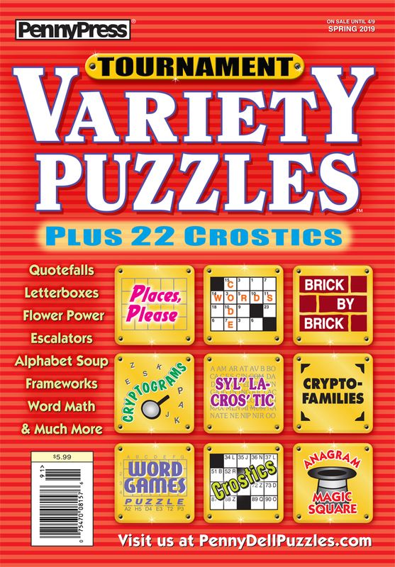 Puzzle Variety Books | Tournament Variety Puzzles