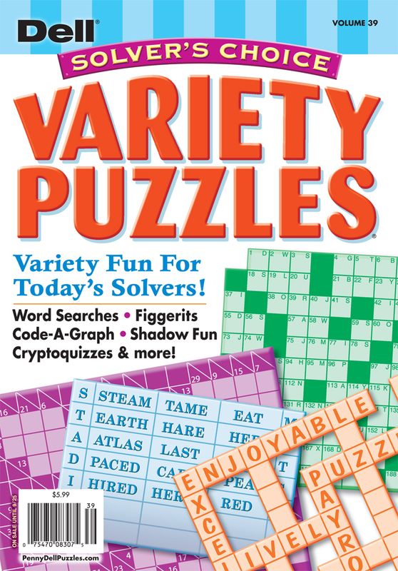 Puzzle Books from Dell | Dell Solver’s Choice Variety Puzzles