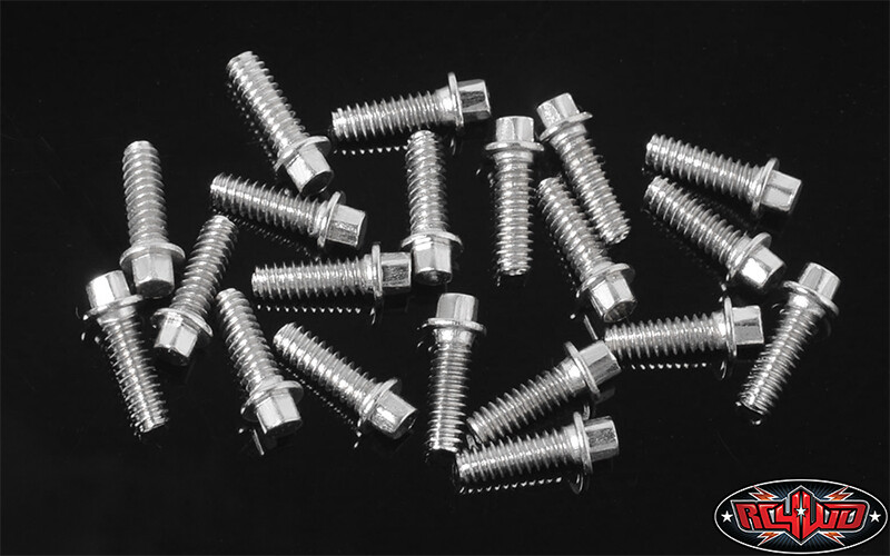 Z-S1759 RC4WD (M1.6 X 5MM) MINIATURE SCALE HEX BOLTS (SILVER)