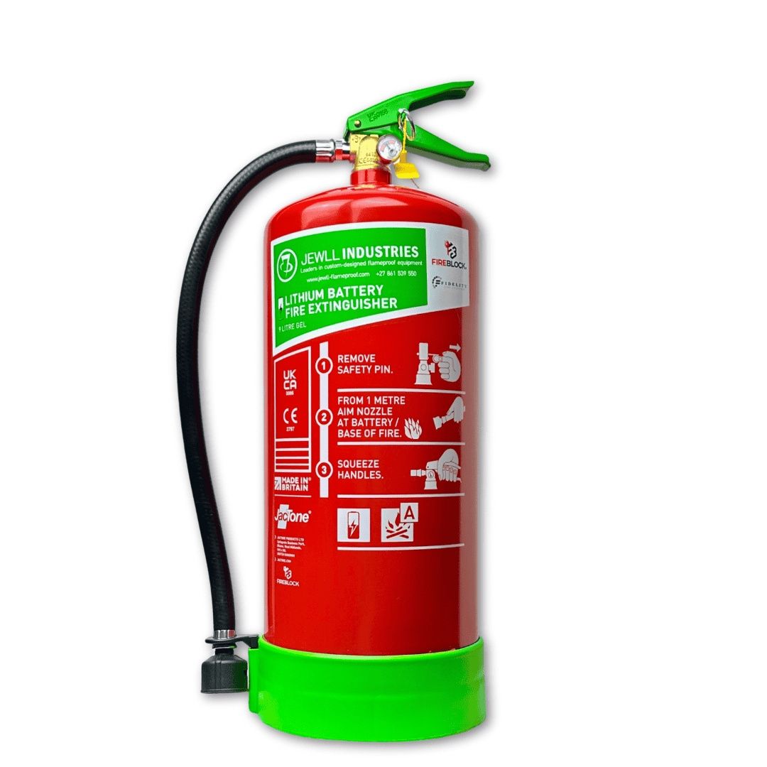 FID 9l Lithium Gel Fire Extinguisher - Lithium Batteries Fire - CE ...