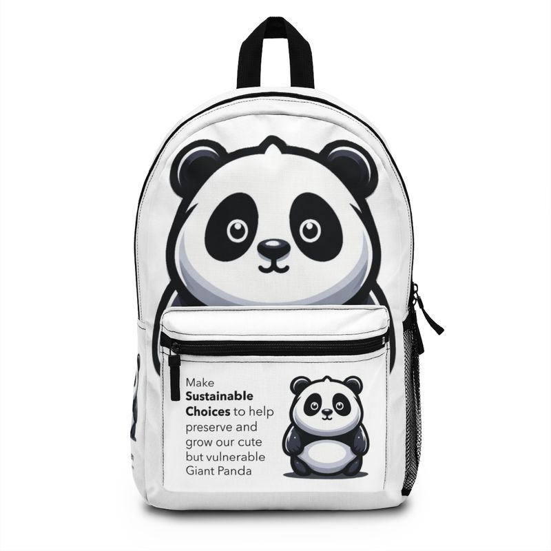 Giant Panda Backpack (White)