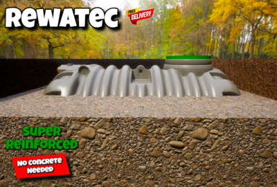 Rewatec 36,000L Super Reinforced Septic Tank – No Concrete Needed ...