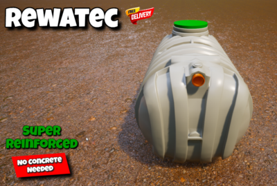 Rewatec 36,000L Super Reinforced Septic Tank – No Concrete Needed ...