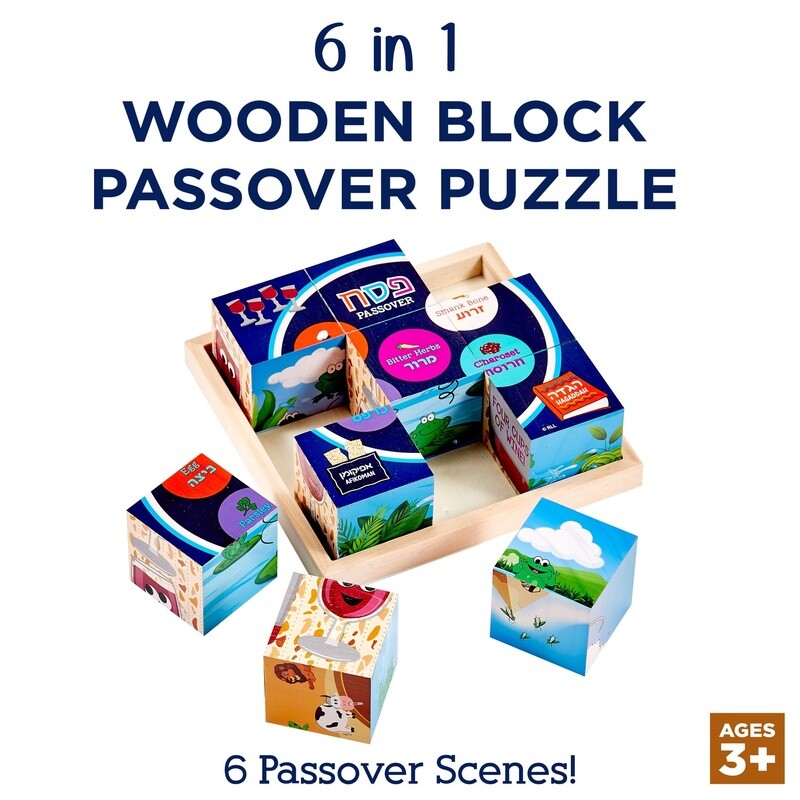Passover Wooden 9 Block Puzzle