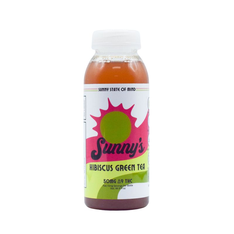 Sunny’s Delta 9 THC 50mg Hibiscus Green Tea 8oz