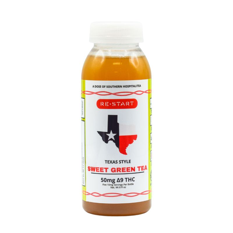 Delta 9 THC 50mg Texas Sweet Green Tea 8oz (Reg. Price $13.99)