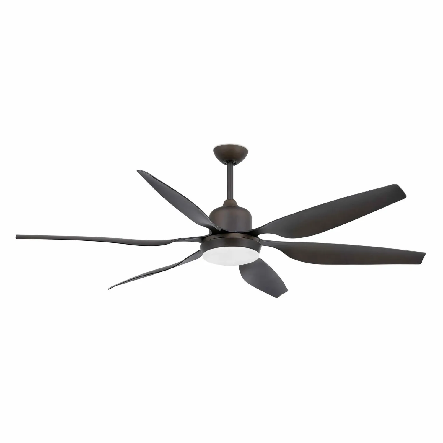 TILOS Dark Brown ceiling fan Ø168cm light integrated and remote control ...
