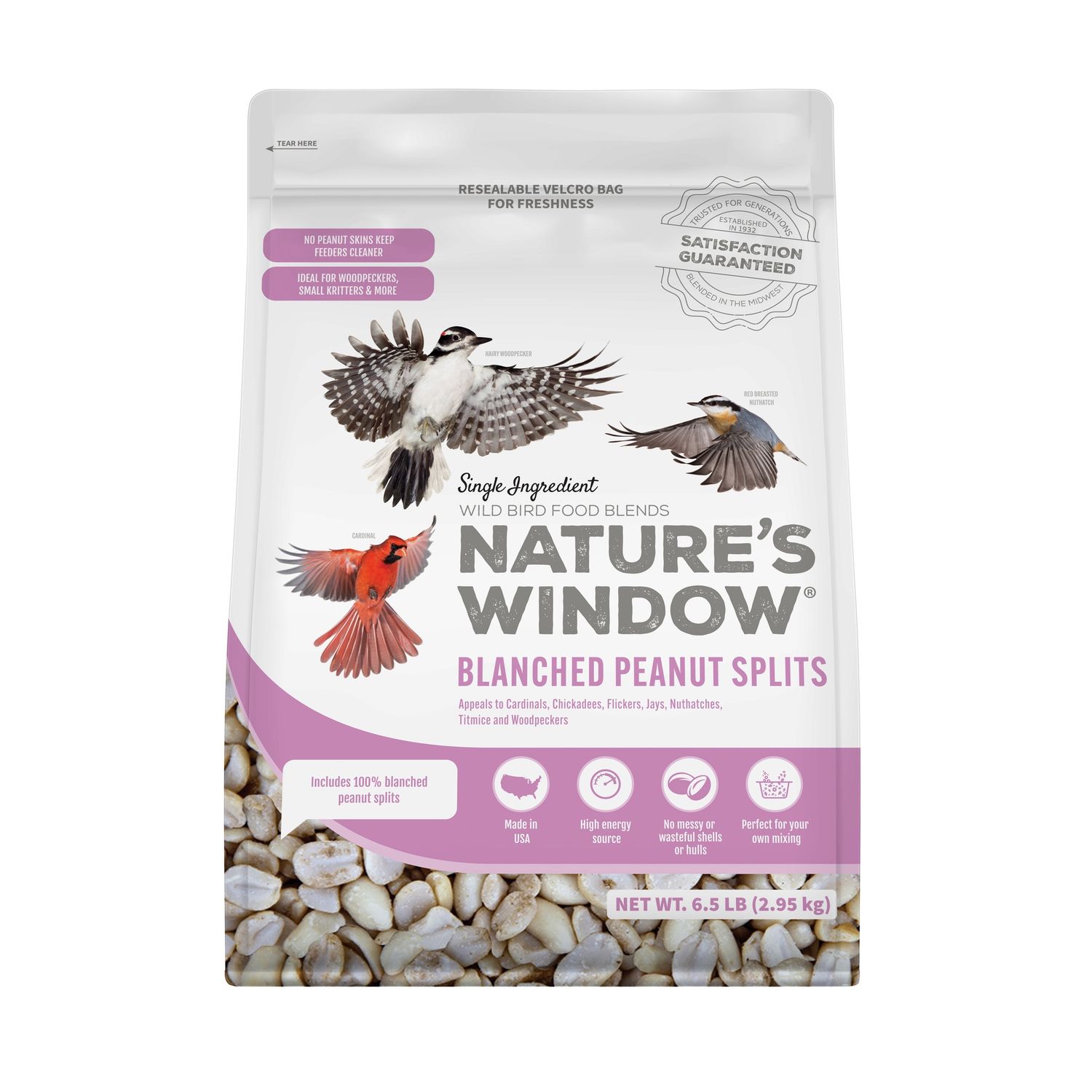 Nature’s Window Blanched Peanut Splits (6.5 lb)