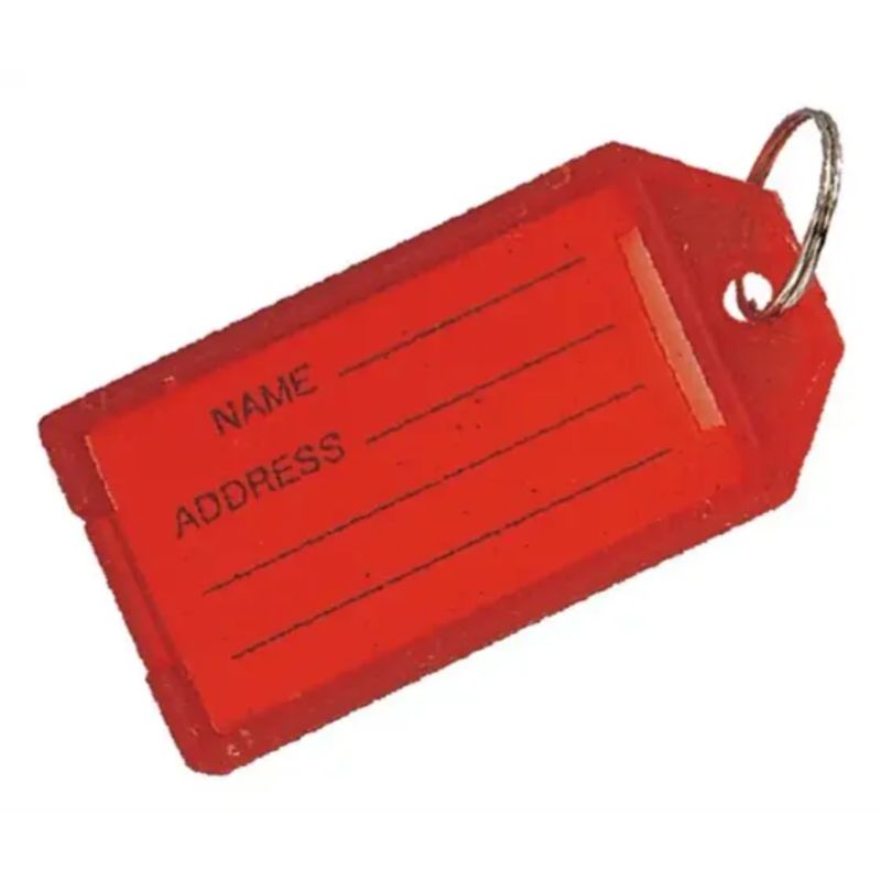 NAME TAG KEY RING
