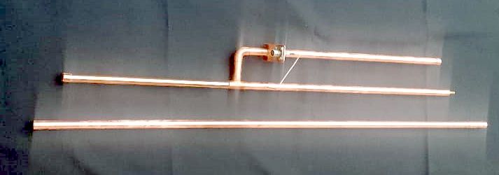 Bombastik Pure Copper J-Pole VHF 2m and 70cm Gain antenna!