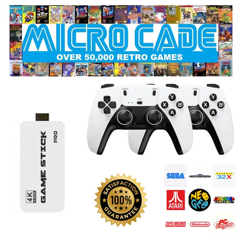 Micro Cade 20,000 Retro Game Stick Pro