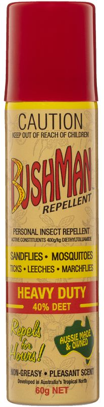Bushman Heavy Duty 40% DEET Insect Repellent Aerosol 60g