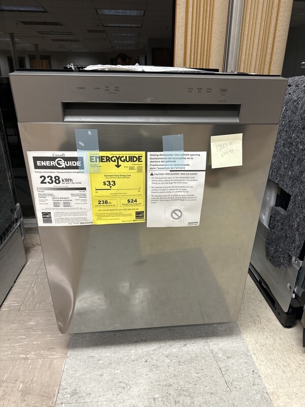 LG LDFC2423V Stainless-Look Front Control Dishwasher with LoDecibel ...