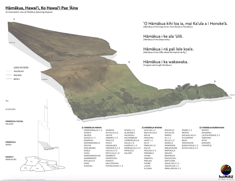 Map of Hamakua (vinyl canvas)