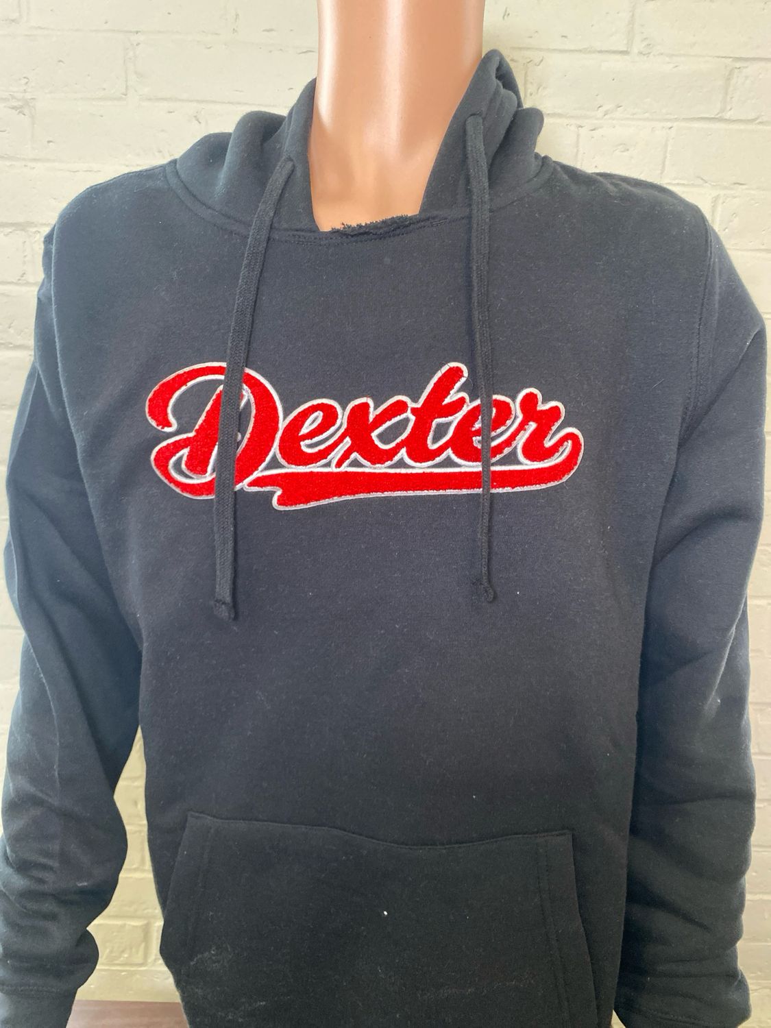 Dexter Vintage Patch Hoodie, Adult - Order Online - Millworks Custom ...