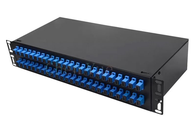 Patch panel 48 cores SM with 48 pigtails UPC