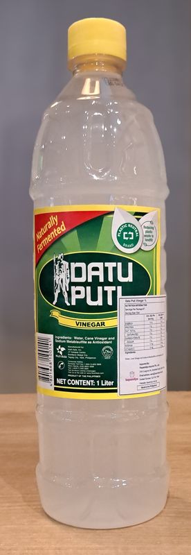 Datu Puti Vinegar clear bottle (1L)