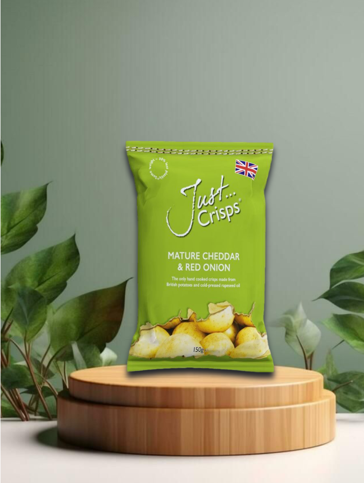 Just Crisps Mature Cheddar and Red Onion 150g